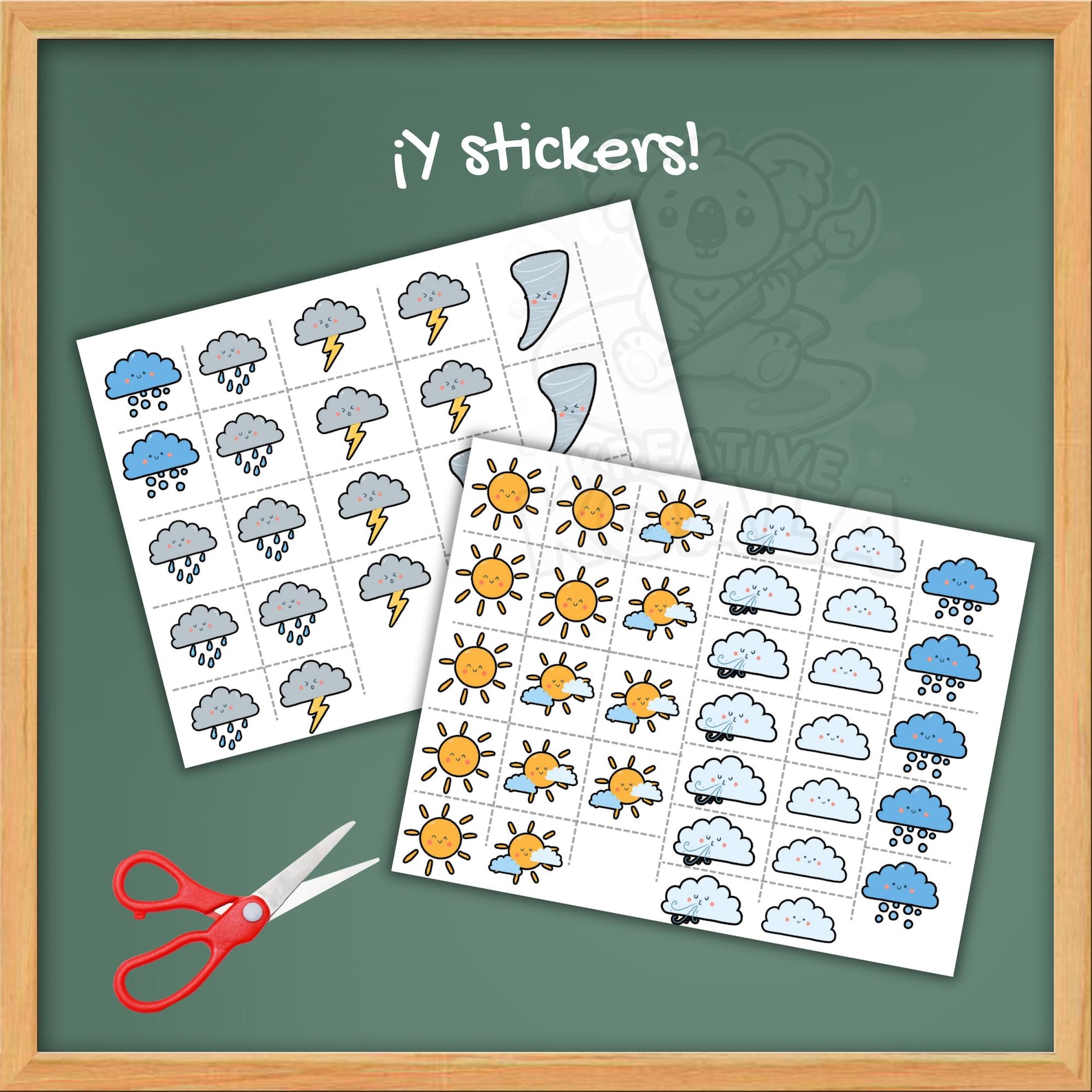 Spanish Weather Flashcards| Tarjetas Del Clima| Learning Weather ...