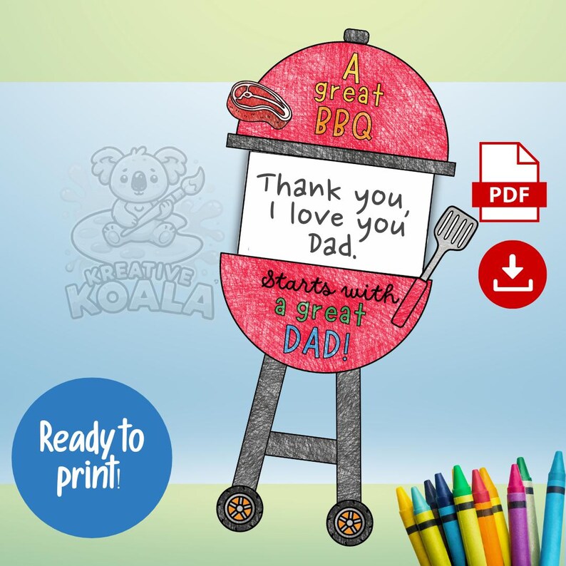 Chill and Grill With Dad, BBQ Grill Card for Dad – Father’s Day ...