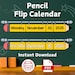 Flip the Pencil – Pencil Flip Calendar Printable | Classroom Decor ...