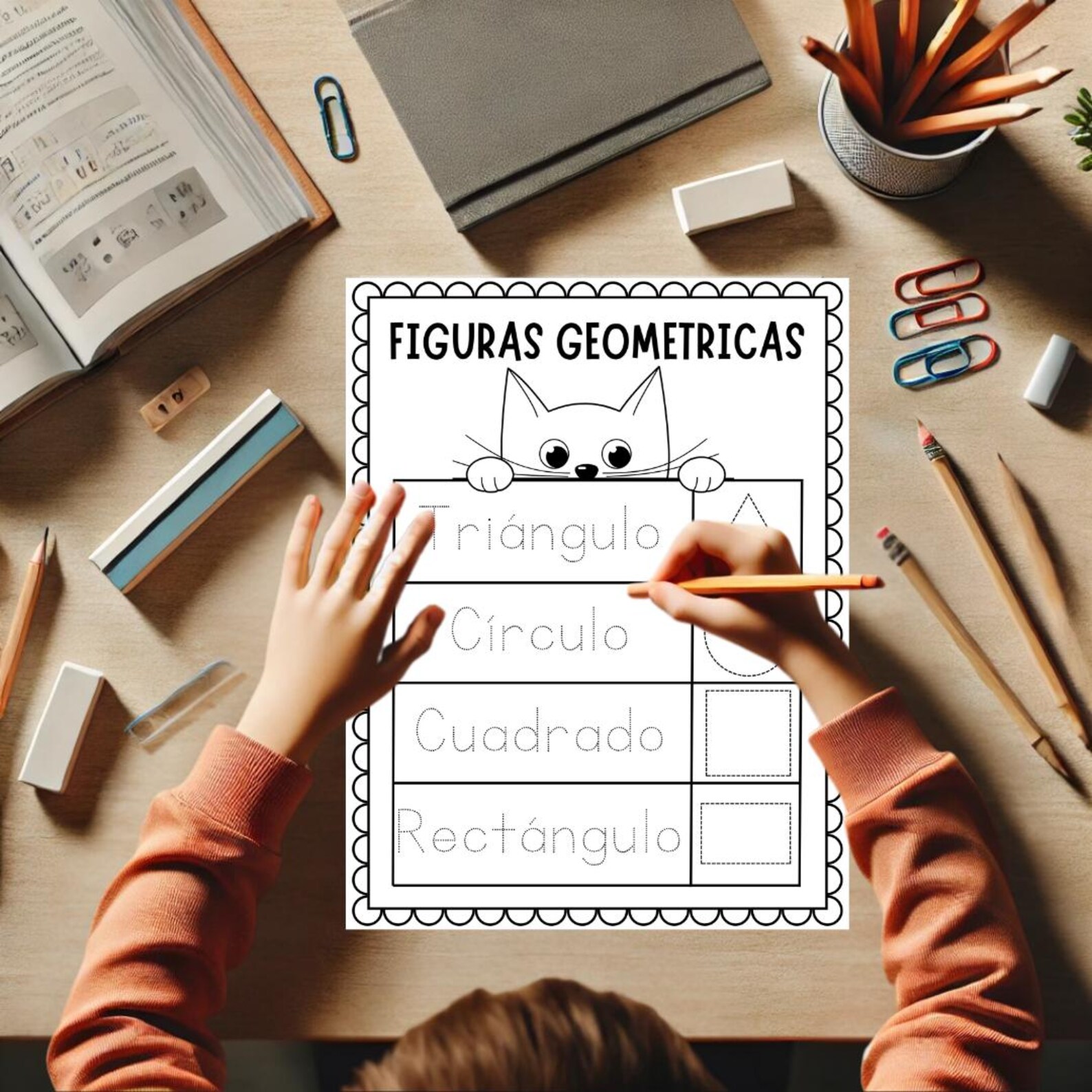 Aprendiendo Figuras Geométricas-hojas De Trabajo Para Imprimir, SPANISH ...