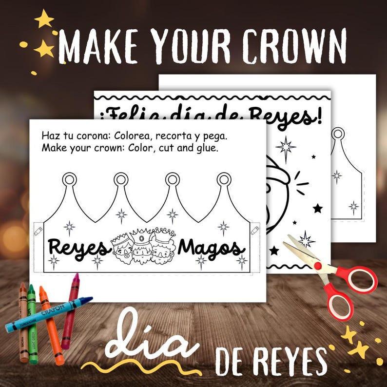 Reyes Magos, Three Wise Men-diy, Make Your Own Crown, Haz Tu Corona ...