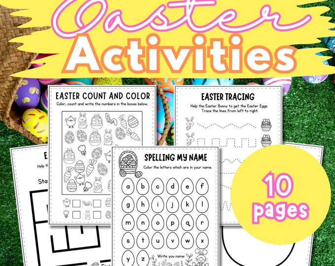 Make Your Own Easter Bunny Printable, Fun Easter Bunny Color, Cut and ...