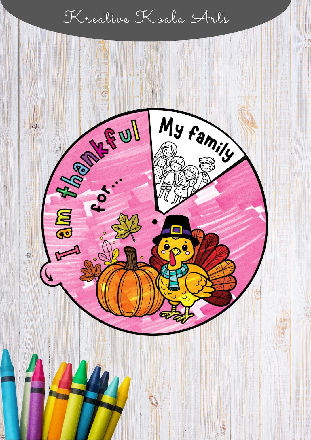 I Am Thankful for | Thankful Coloring Wheel |thanksgiving Activity for ...