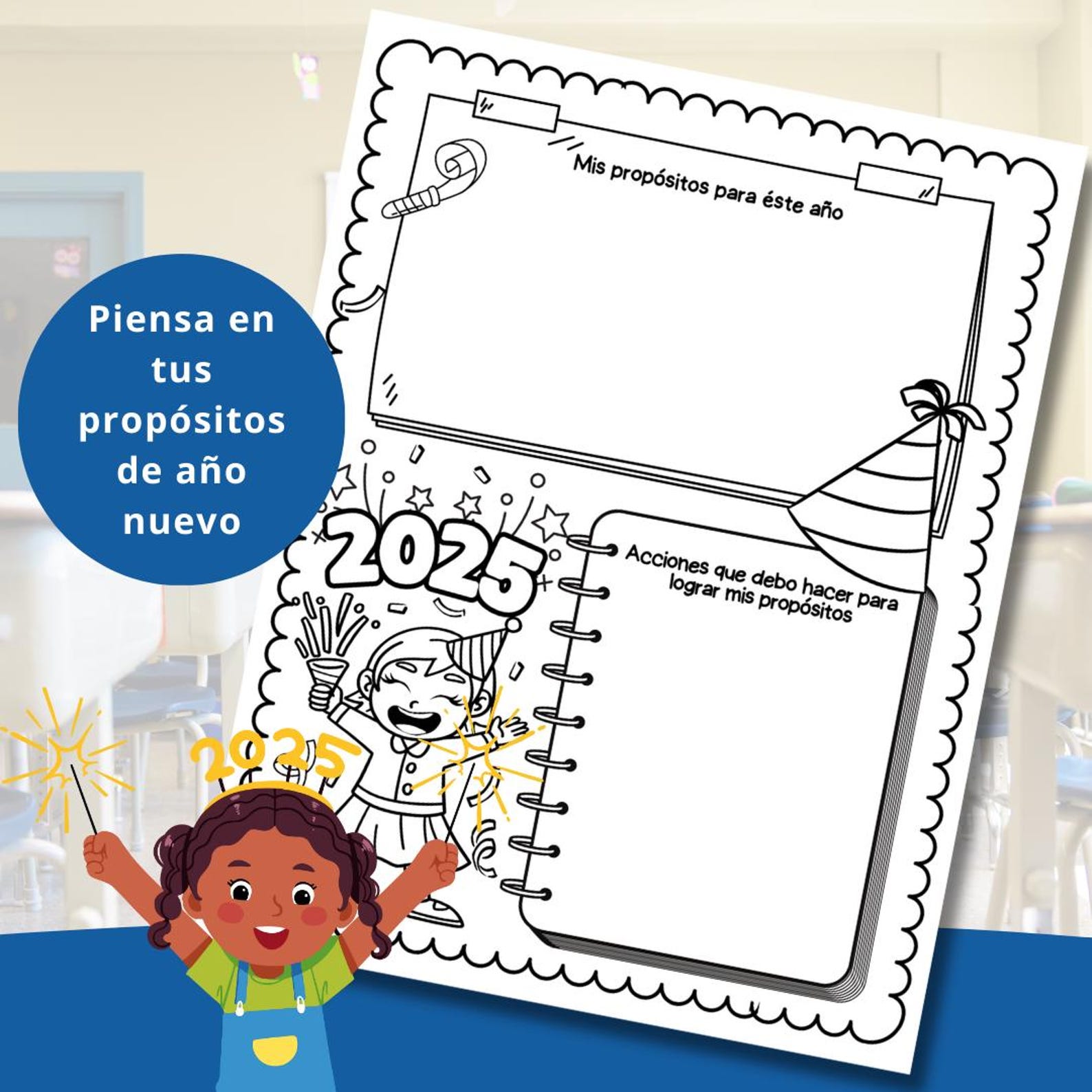 Spanish Activity: Mis Vacaciones De Invierno, After Christmas, New Year ...