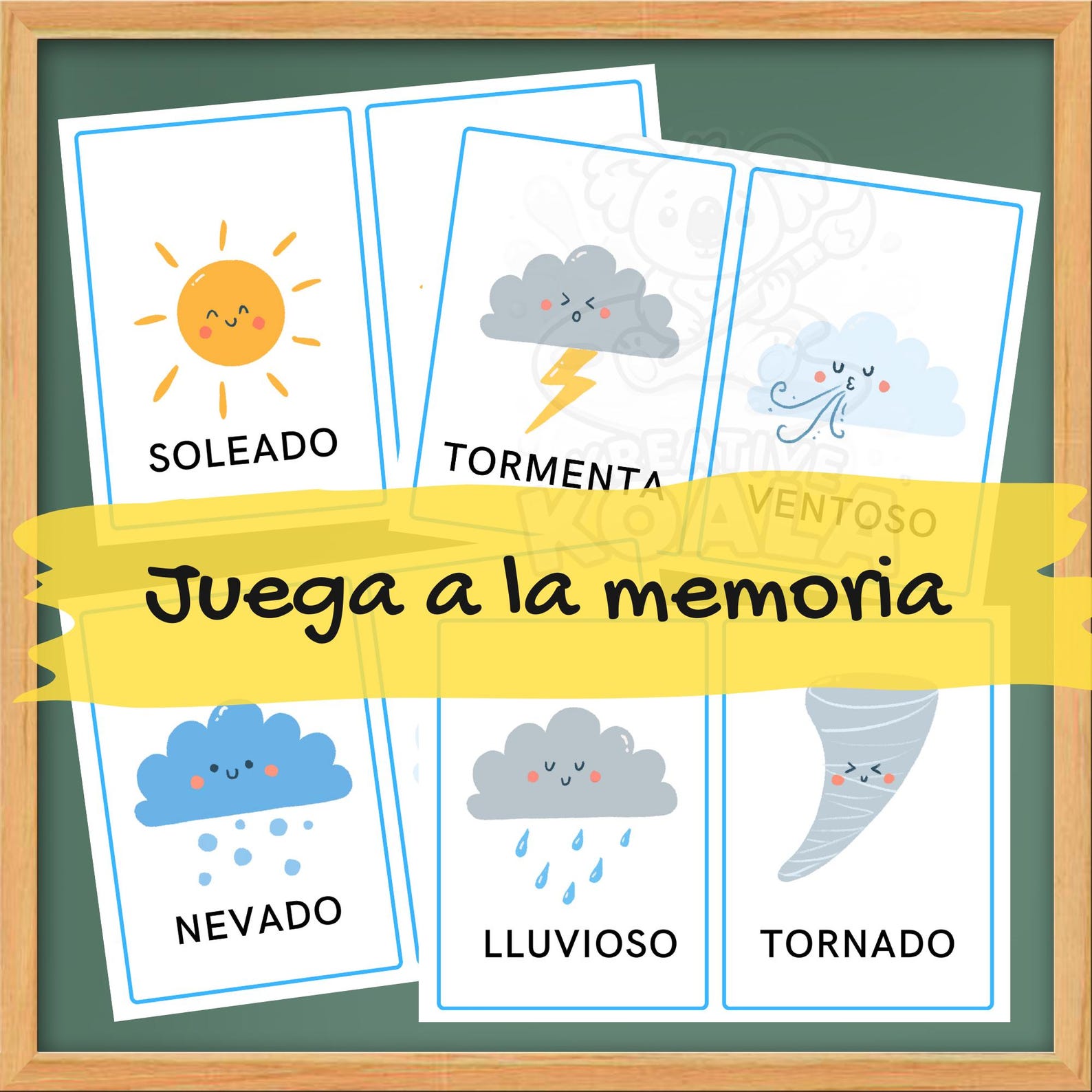 Spanish Weather Flashcards| Tarjetas Del Clima| Learning Weather ...
