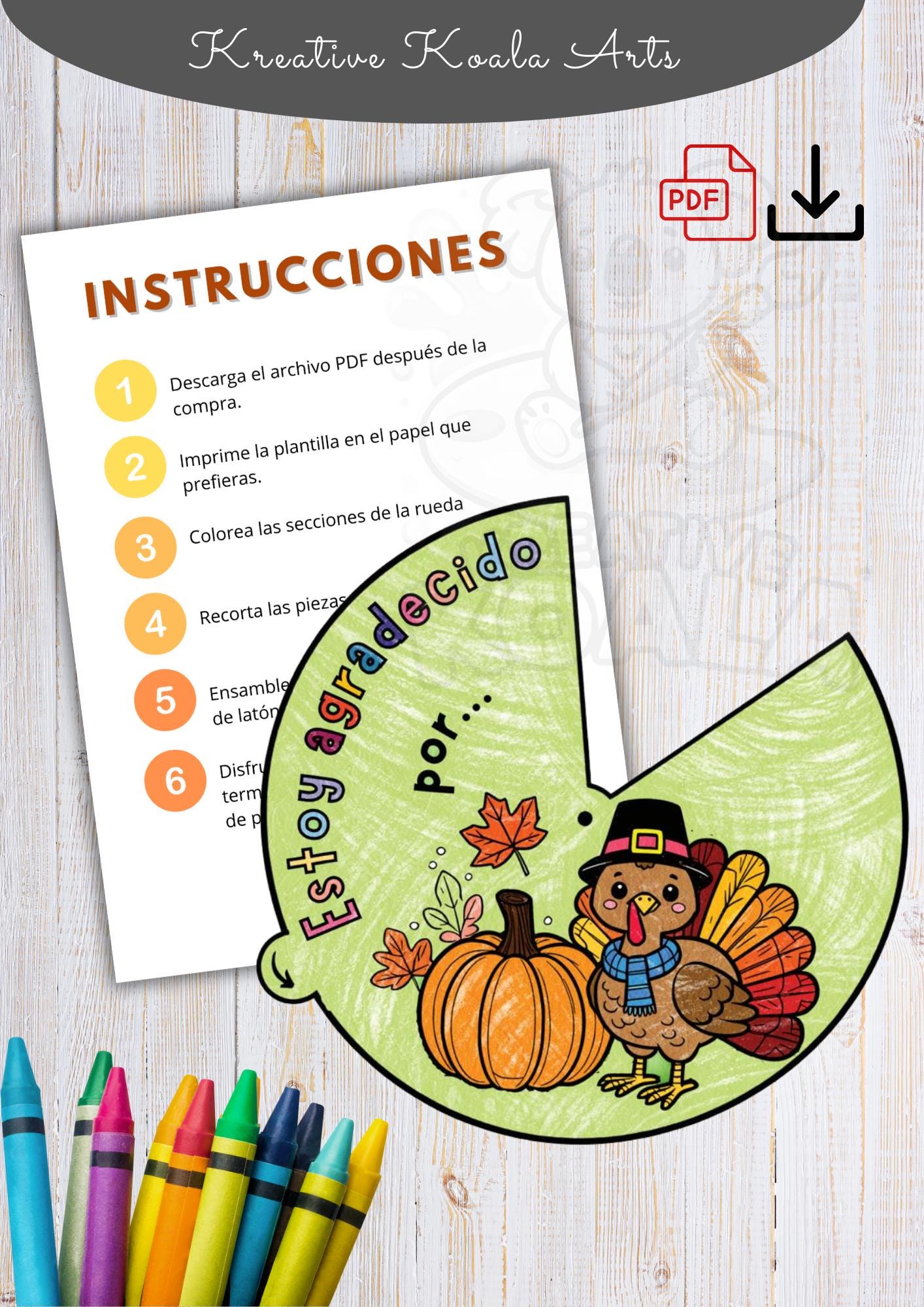 Spanish I Am Thankful For(estoy Agradecedido Por) | Thankful Coloring ...