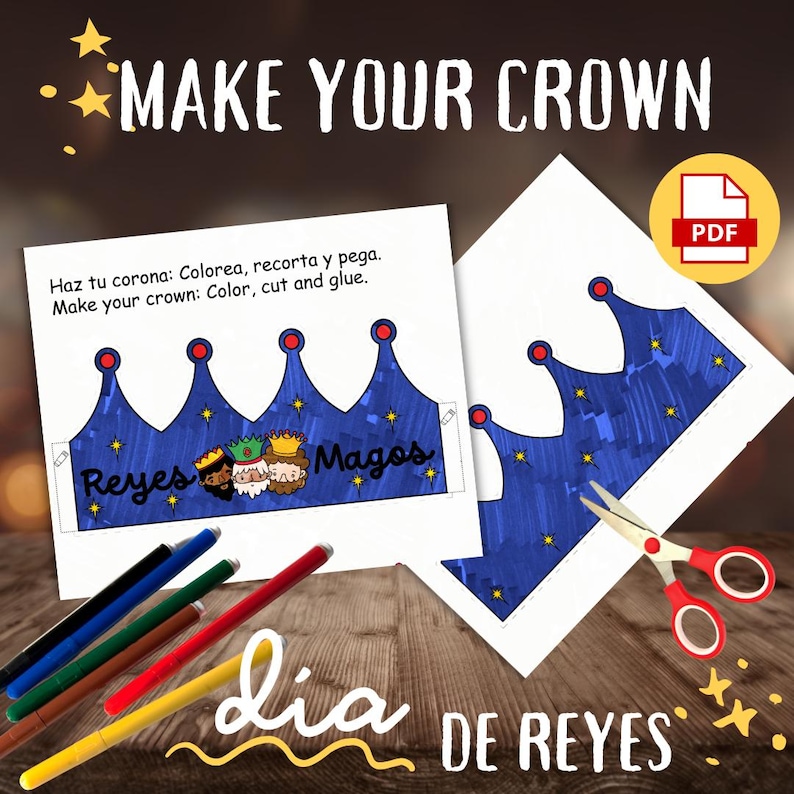 Reyes Magos, Three Wise Men-diy, Make Your Own Crown, Haz Tu Corona ...