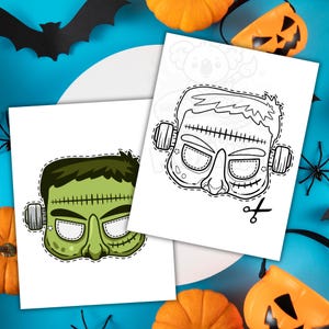Printable Halloween Masks, Paper Costume, Instant Download, Spooky ...