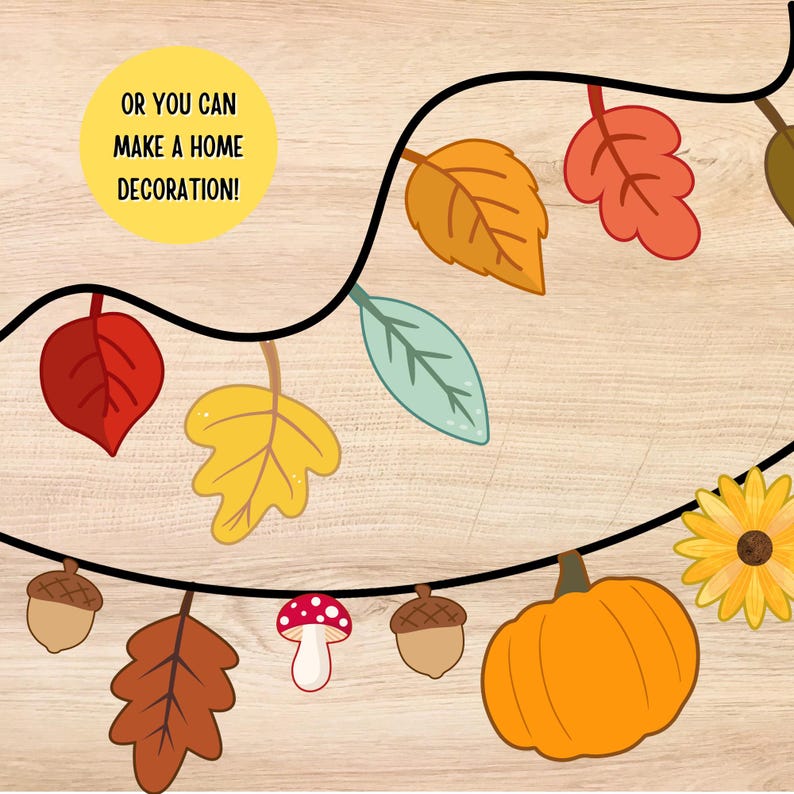 Fall Leaf Wreath Craft for Kids, Build a Fall Wreath,teachers Resources ...