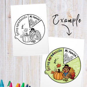 Spanish I Am Thankful For(estoy Agradecedido Por) | Thankful Coloring ...