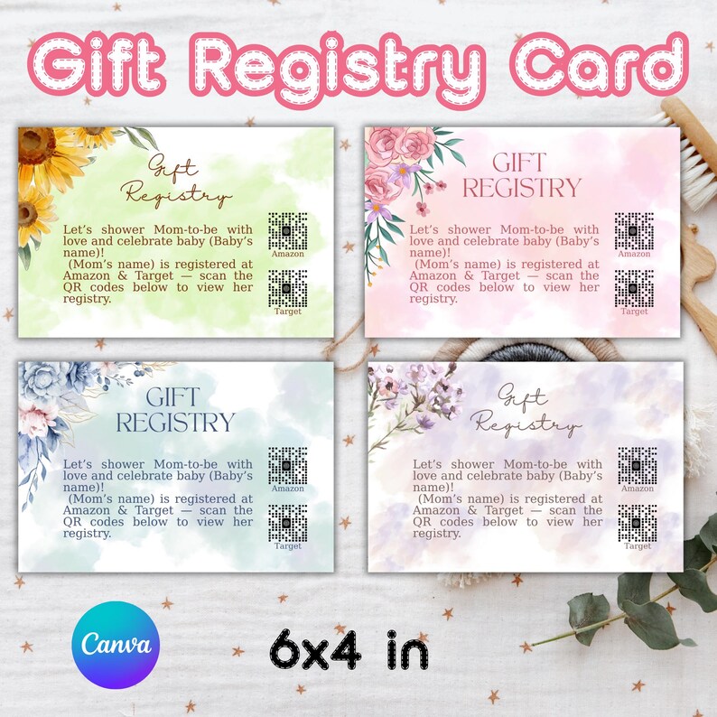 Editable Baby Shower Invitation With Bunny and Flowers – Canva Template ...