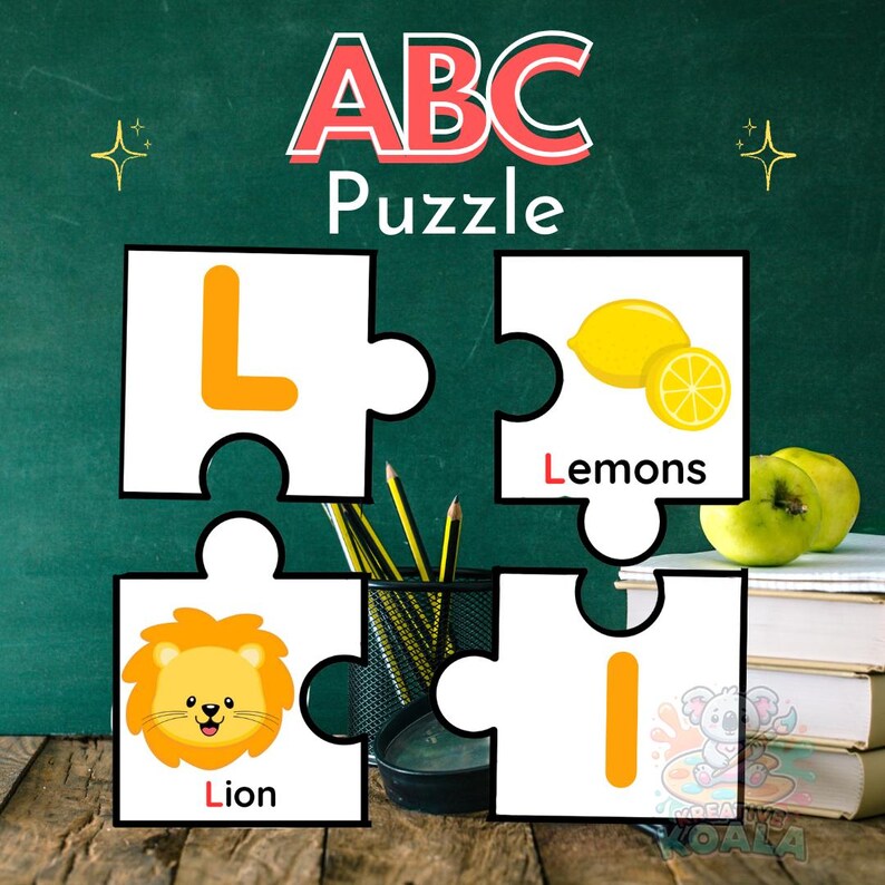 ABC Puzzle Pack: Fun Letter Learning Printables, Alphabet Puzzle, Learn ...