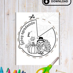 Spanish I Am Thankful For(estoy Agradecedido Por) | Thankful Coloring ...