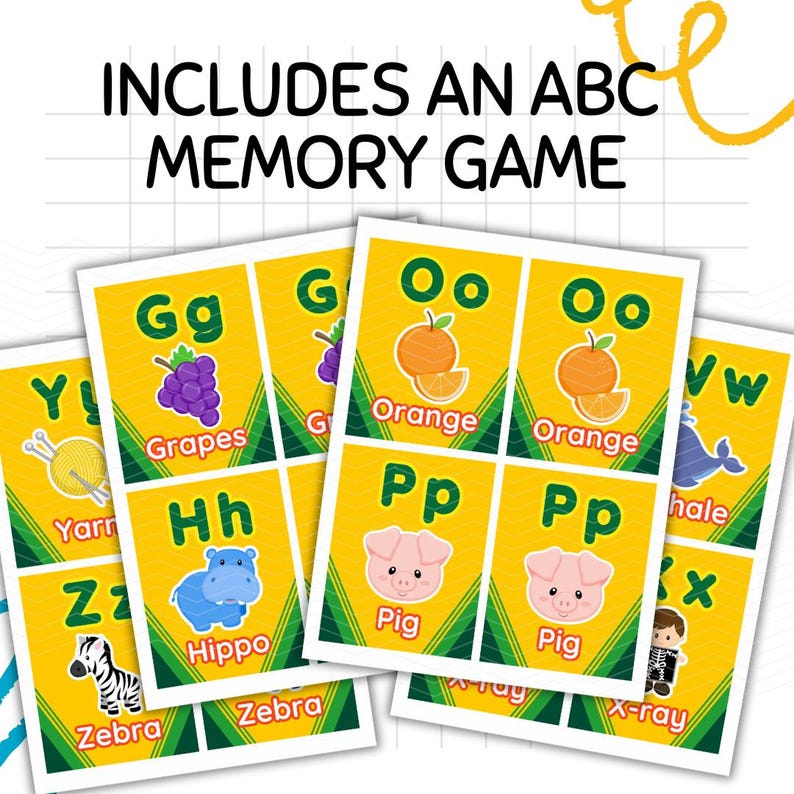 ABC Flashcards and Memory Game | Colorful Printable Learning Tools for ...