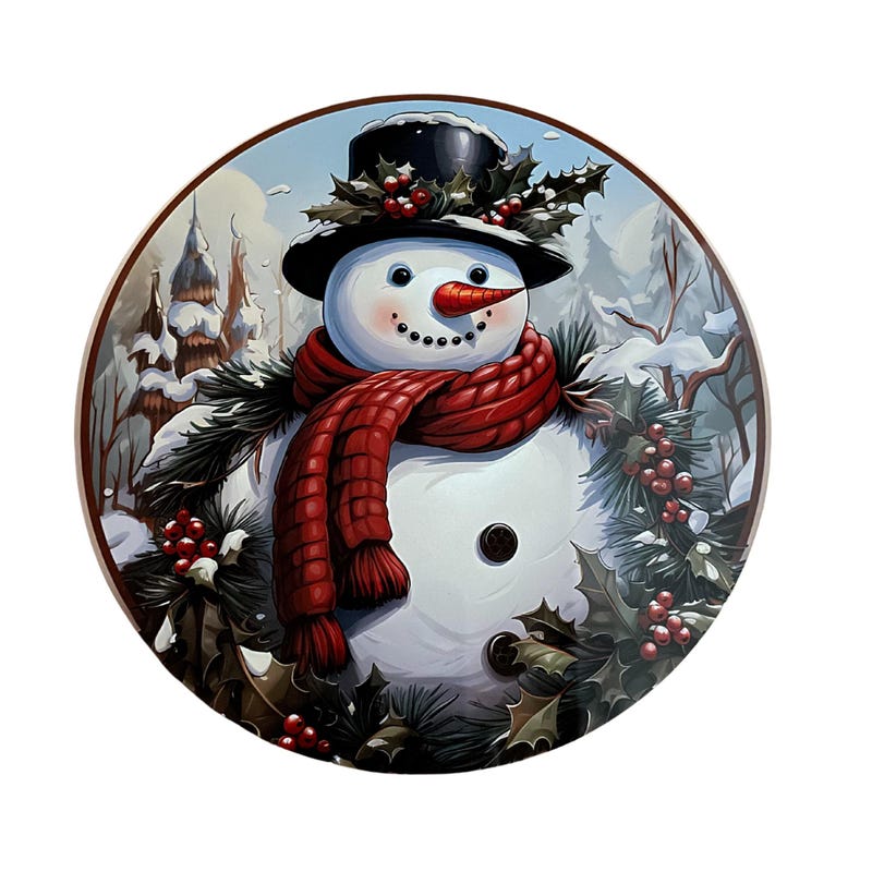 Snowman Wreath Sign - Etsy