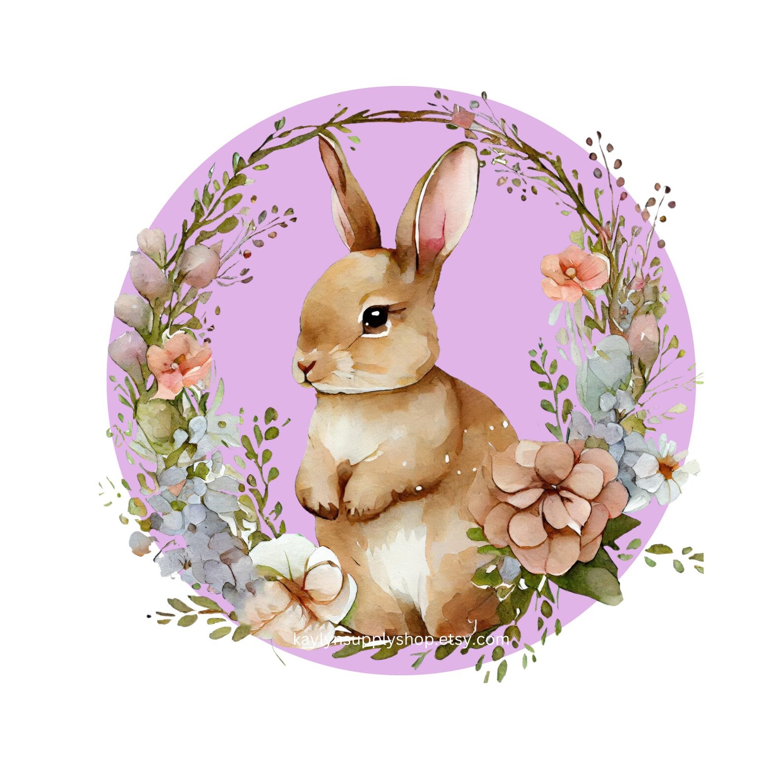 Easter Wreath Sign, Metal Wreath Sign, Bunny Wreath Attachment, Wreath ...