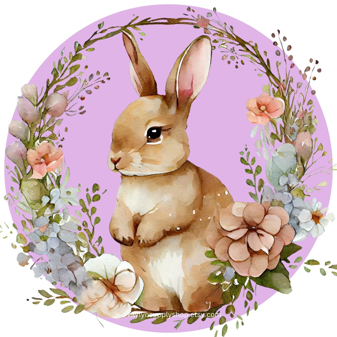 Easter Wreath Sign, Metal Wreath Sign, Bunny Wreath Attachment, Wreath ...