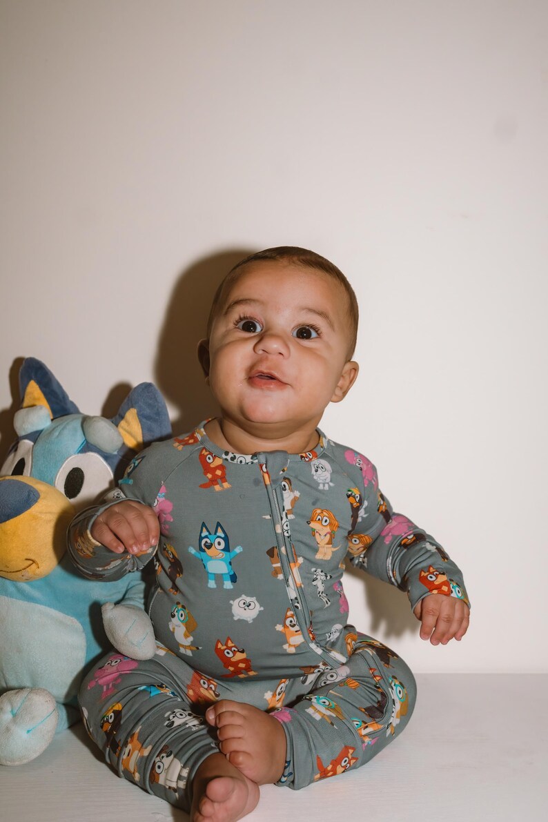 Bluey Zipper Romper - Etsy