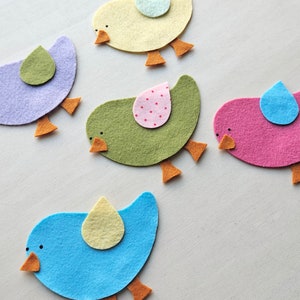 Five Little Birds Felt Story Flannel Board Stories Felt Birds Spring ...