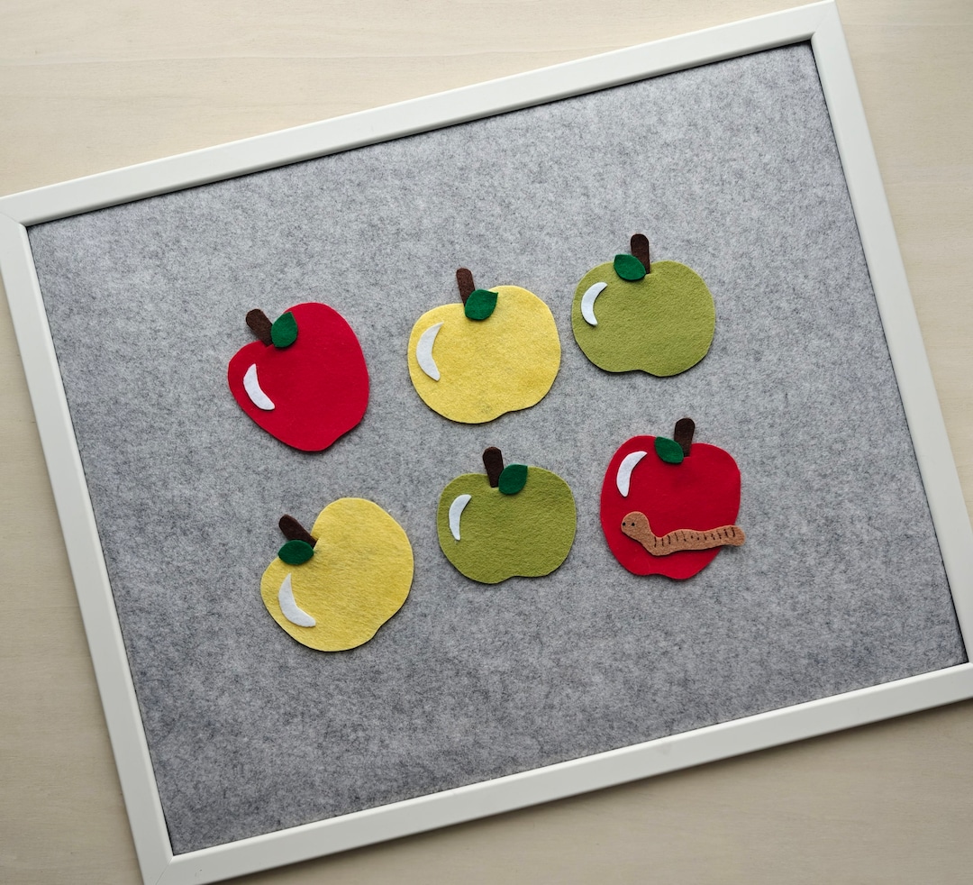 Apples Felt Set / Apple Felt Board Stories/ Flannel Story/ Fall Felt ...