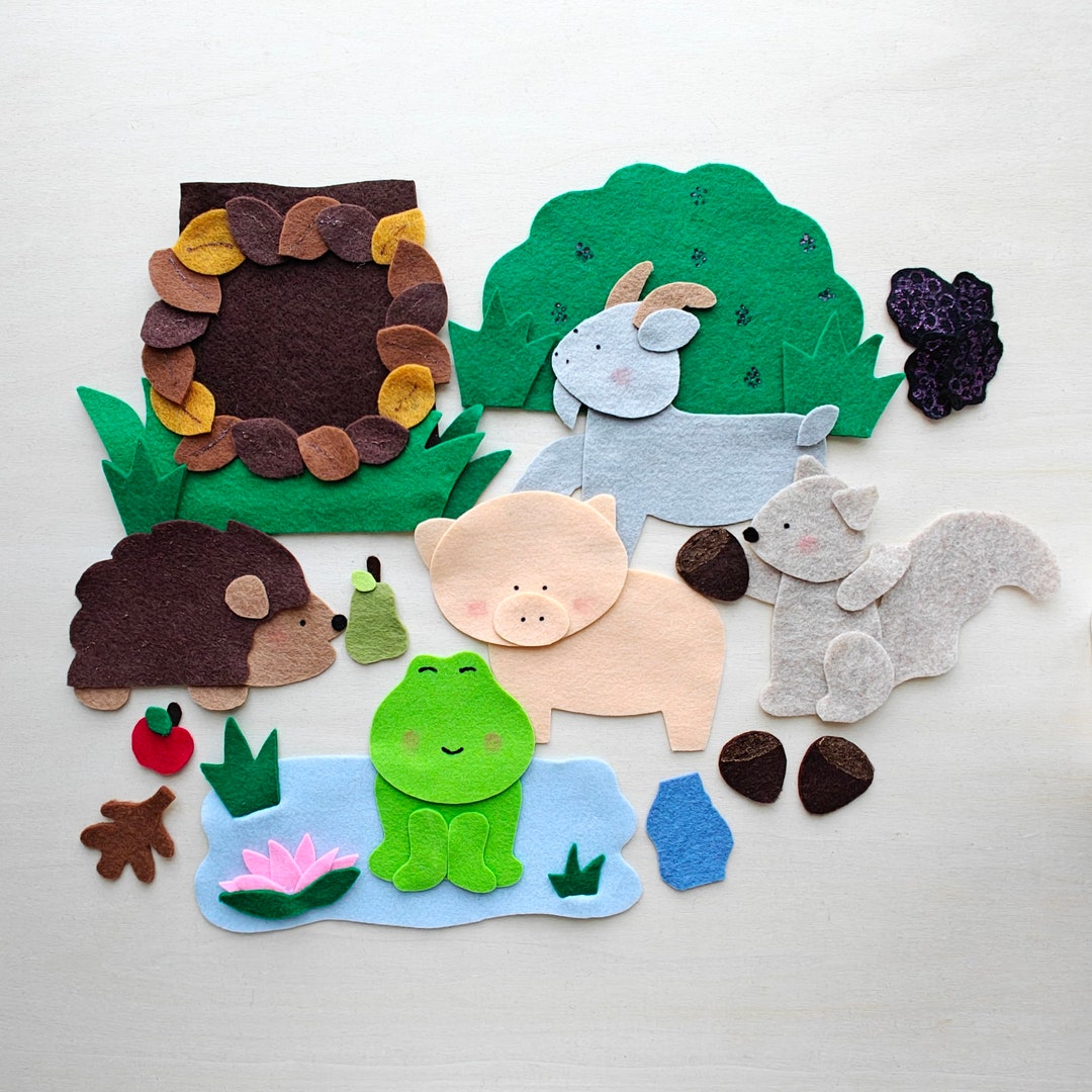 Apple Trouble Felt Story Fall Felt Stories Autumn Felt Stories for ...