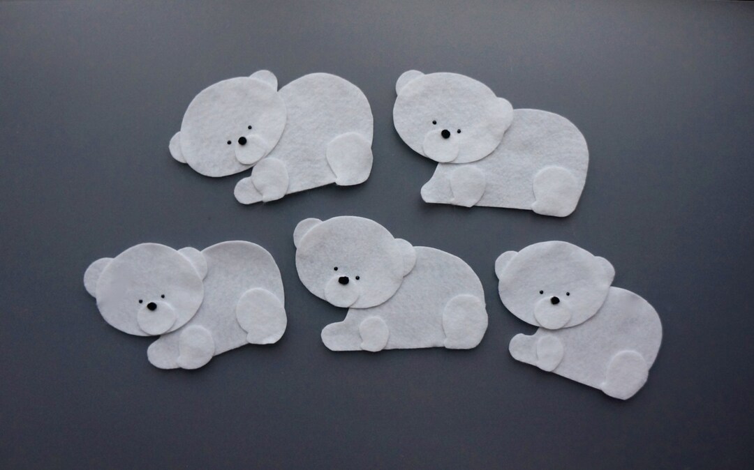 Five Little Polar Bears Felt Story // Felt Stories // Flannel Board ...