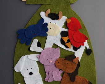 There Was an Old Lady Who Swallowed ... Felt Story Set - Etsy