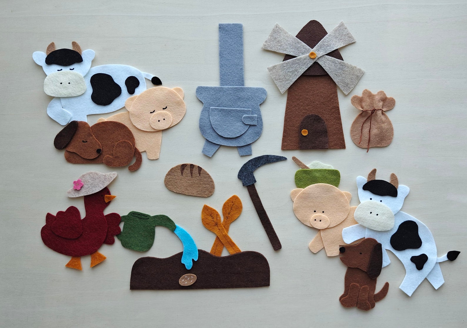 The Little Red Hen Felt Story Classic Felt Story Felt Stories ...