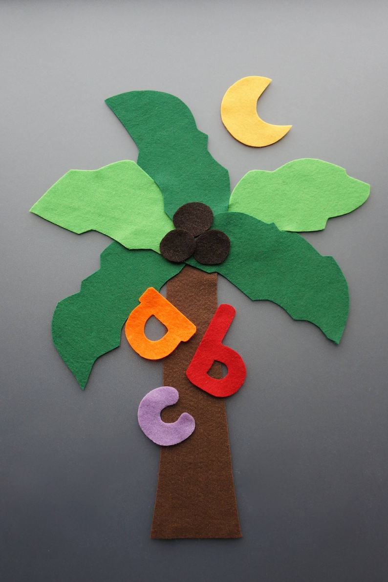 Chicka Chicka Boom Boom ABC Felt Story // Felt Stories // Flannel Board ...