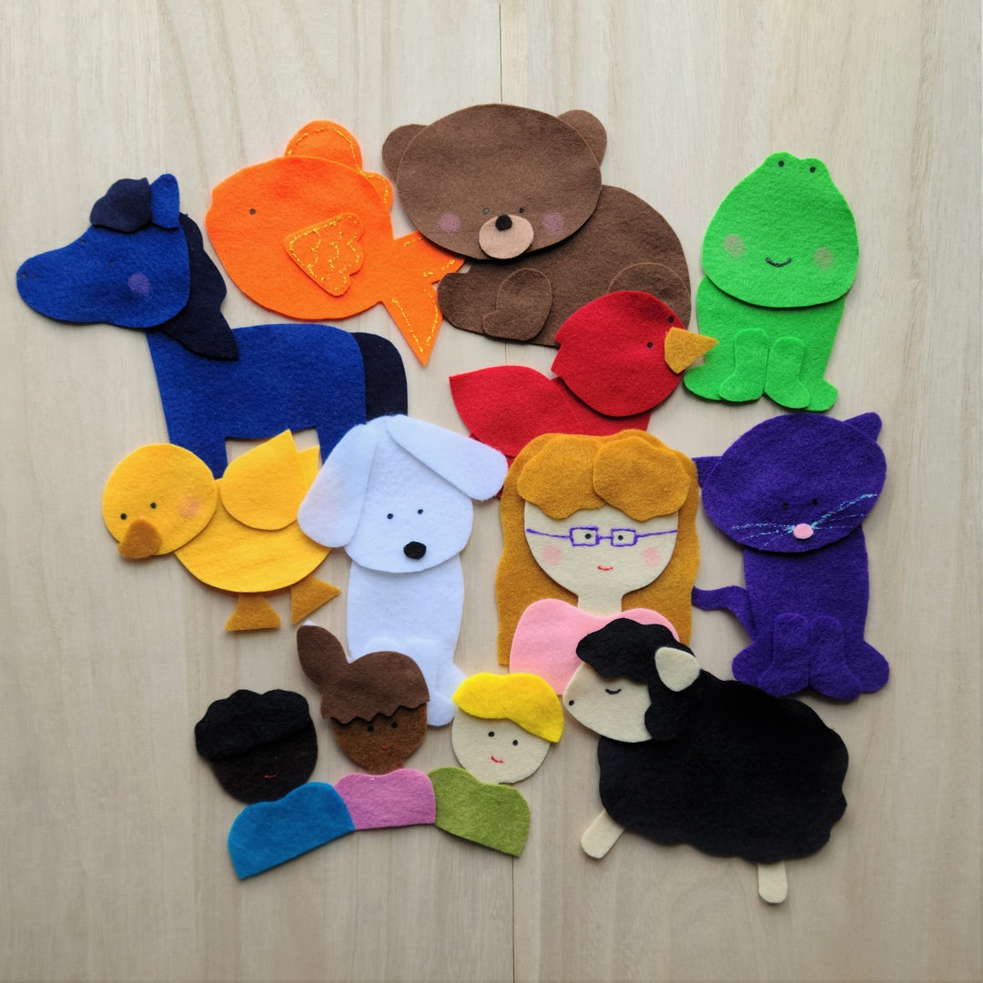 Brown Bear Felt Board Story Set Brown Bear Felt Board Set Handmade ...