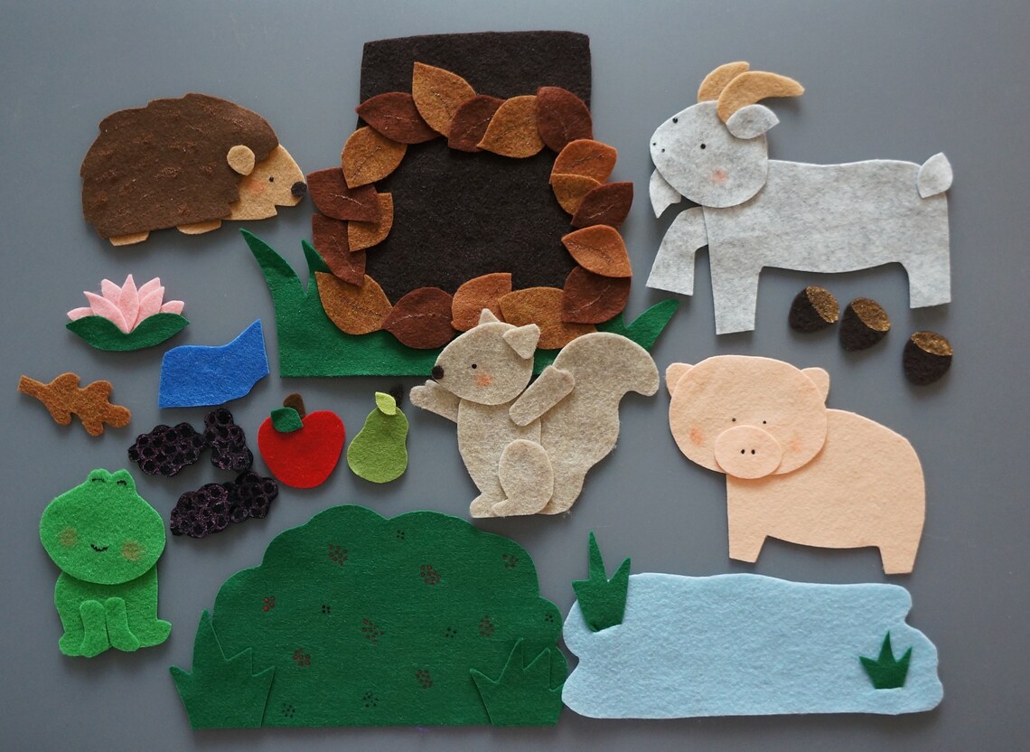 Apple Trouble Felt Story Fall Felt Stories Autumn Felt Stories for ...