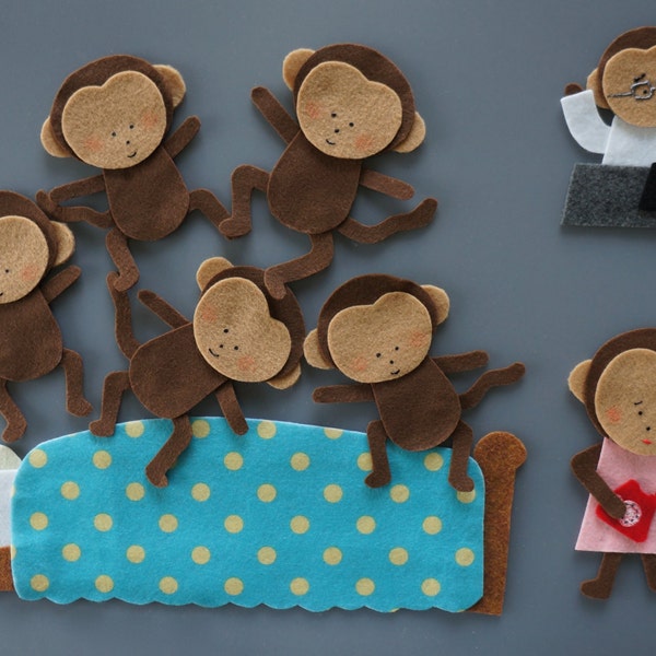 Five Little Monkeys - Etsy