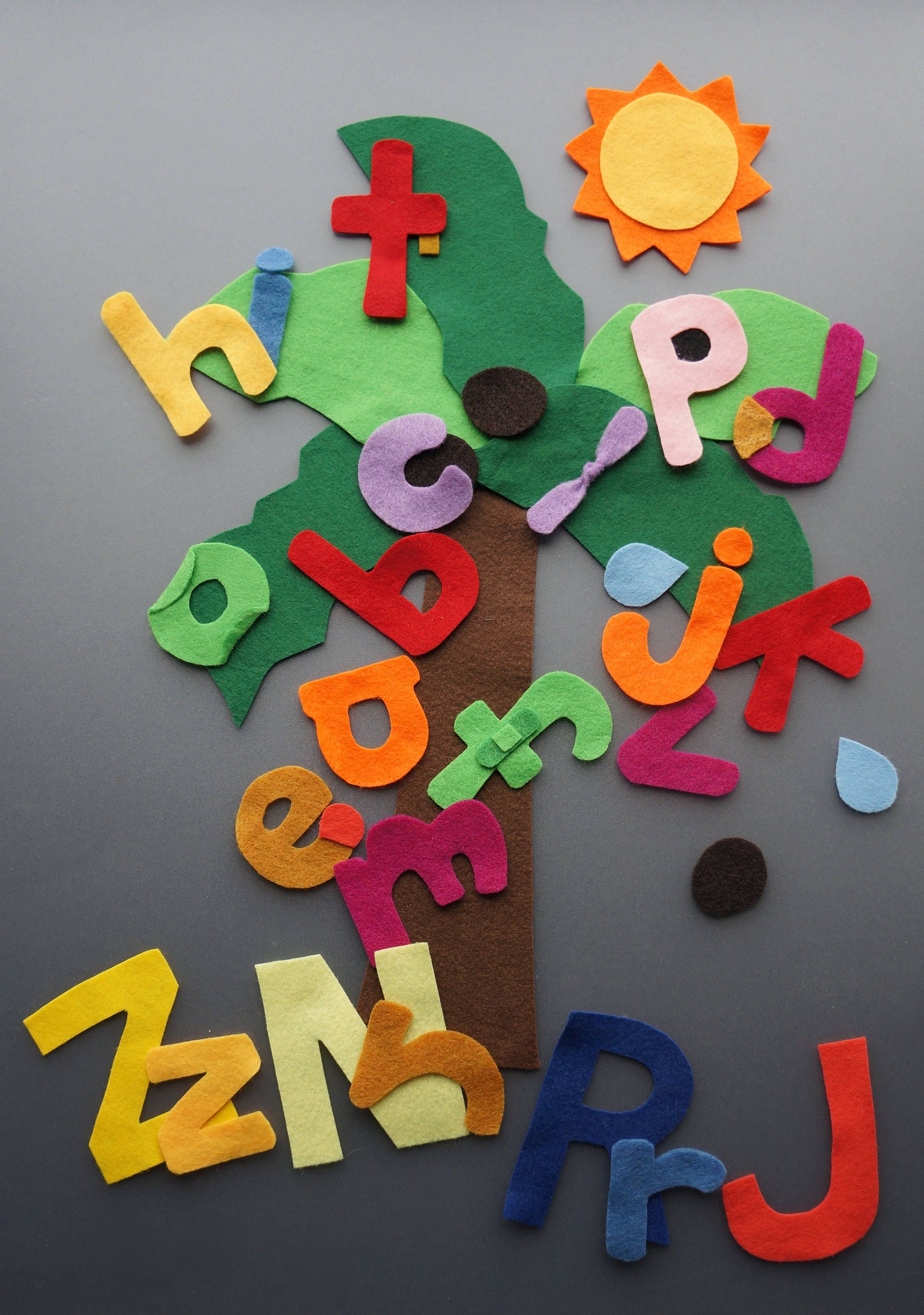 Chicka Chicka Boom Boom ABC Felt Story // Felt Stories // Flannel Board ...