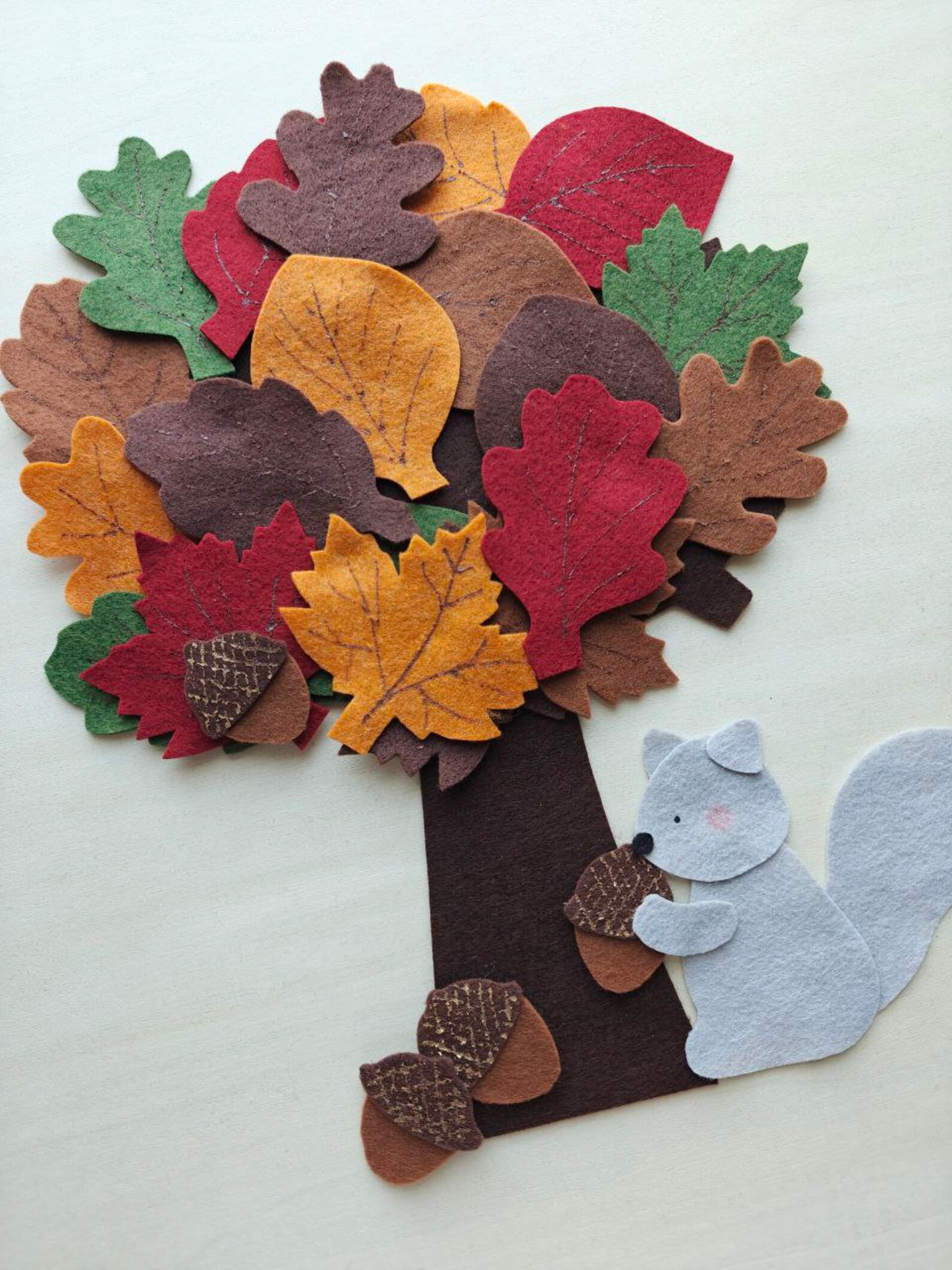 Felt Fall Tree Leaves Felt Game Fall Leaves Felt Stories Fall Felt ...