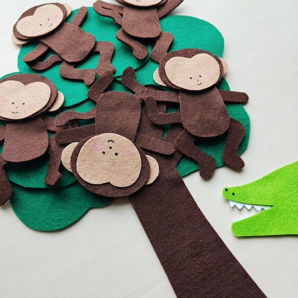 Five Little Monkeys - Etsy