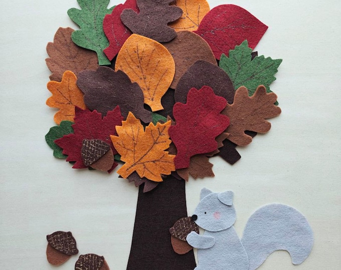 Felt Fall Tree Leaves Felt Game Fall Leaves Felt Stories Fall Felt ...