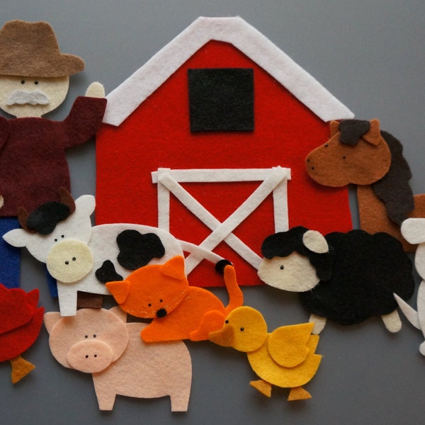 Felt Farm Animals - Etsy