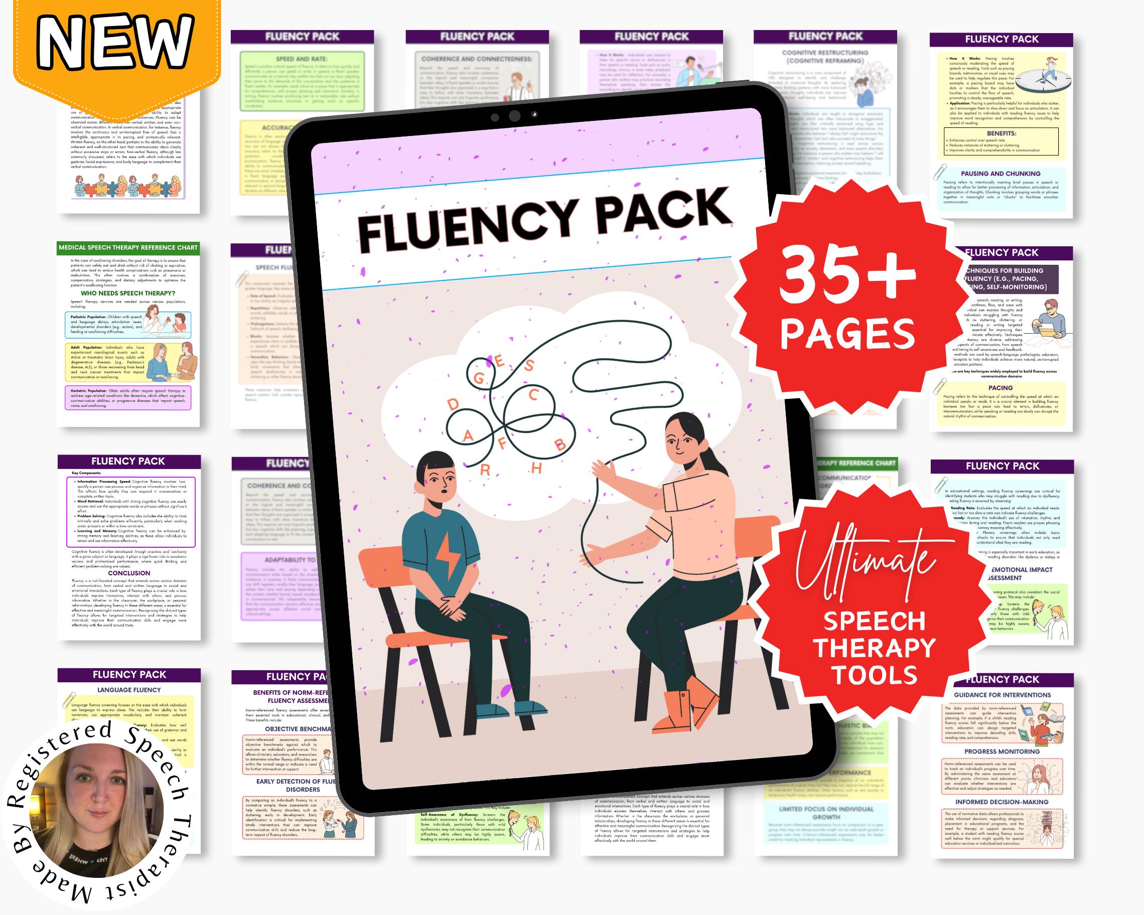 Fluency Pack, PDF, Patient Handouts, Worksheets, Resources, Medical SLP ...
