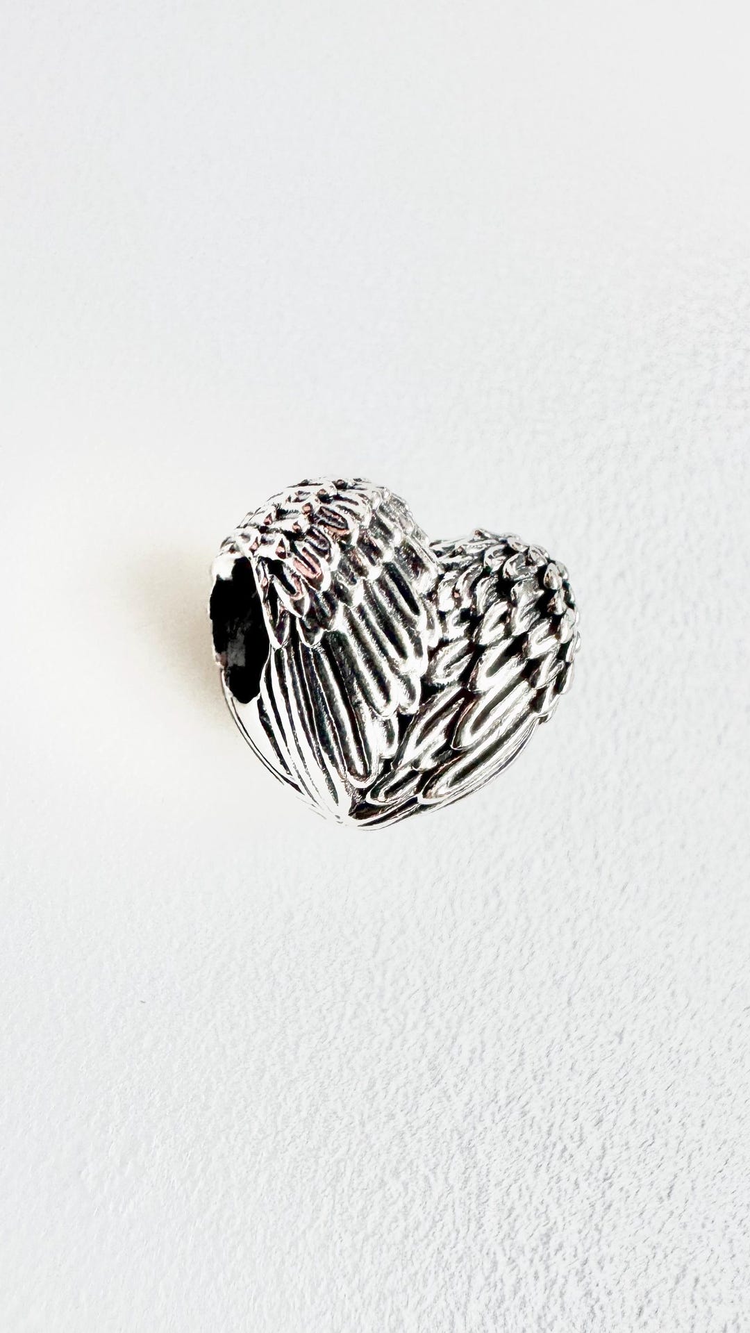 Authentic Original Pandora angel Heart Charm 791751 Silver 925 Bead New ...