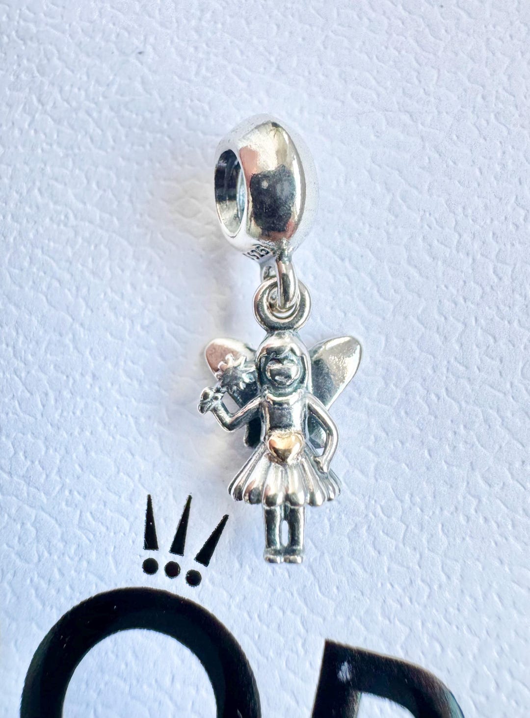 Original Pandora Bicolor Pendant “fairy Tale” 925 Silver, 14K Gold ...