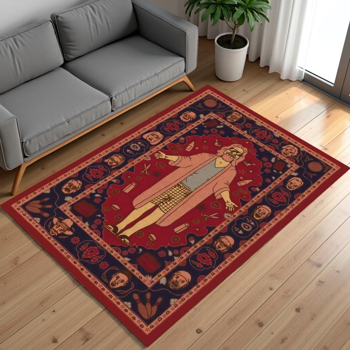 Big Brother Rug,the Big Lebowski Dude Rug,big Lebowski Rug,movie Fan ...