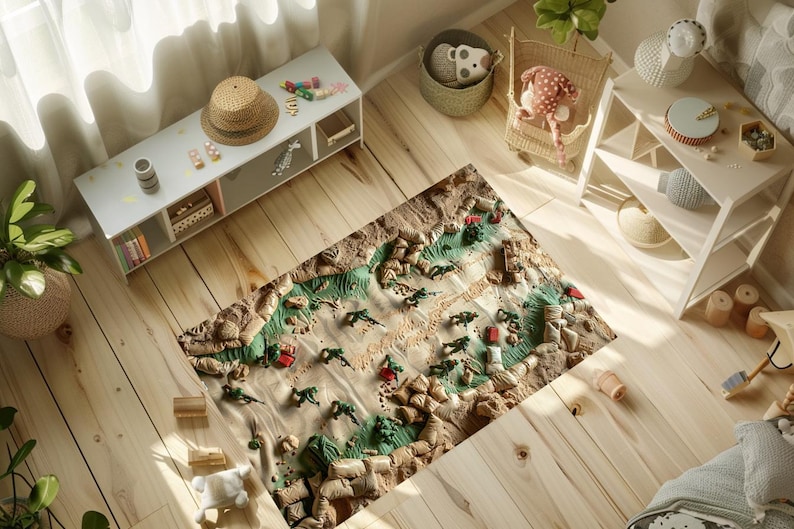 Military Battle Play Mat: Toy Soldier War Zone Rug - Etsy UK