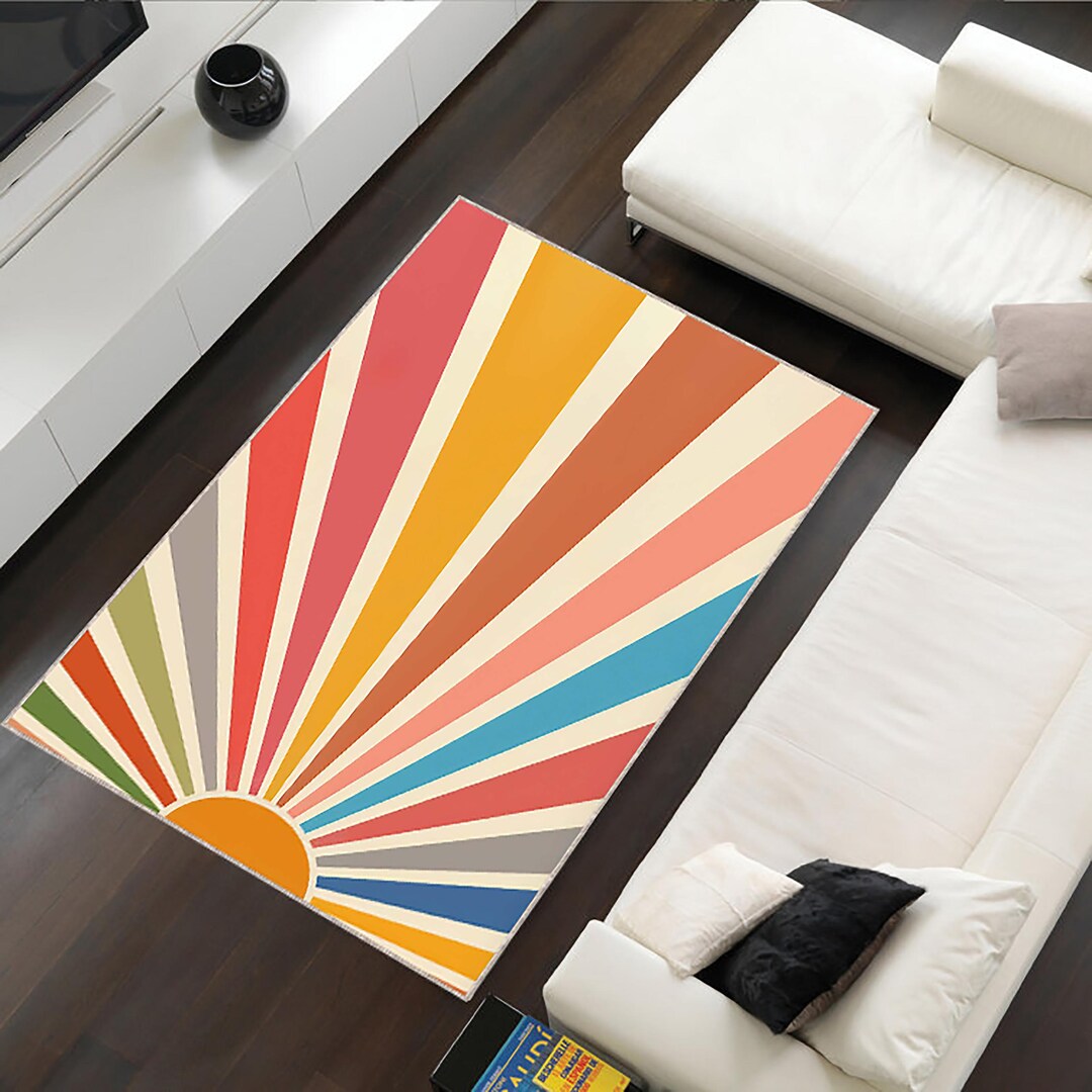 Sun Flag, Sun Burst, Rainbow Colors, Art Carpet, Colorful Sky, Colorful ...