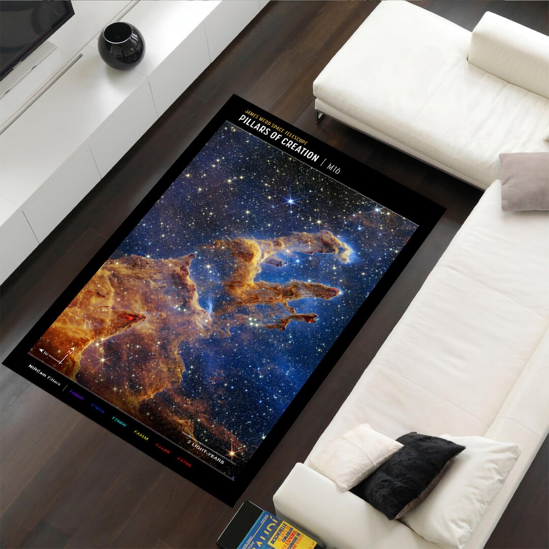 Nasa James Webb Rug, Pillars of Creation Rug, Nasa James Webb Telescope ...