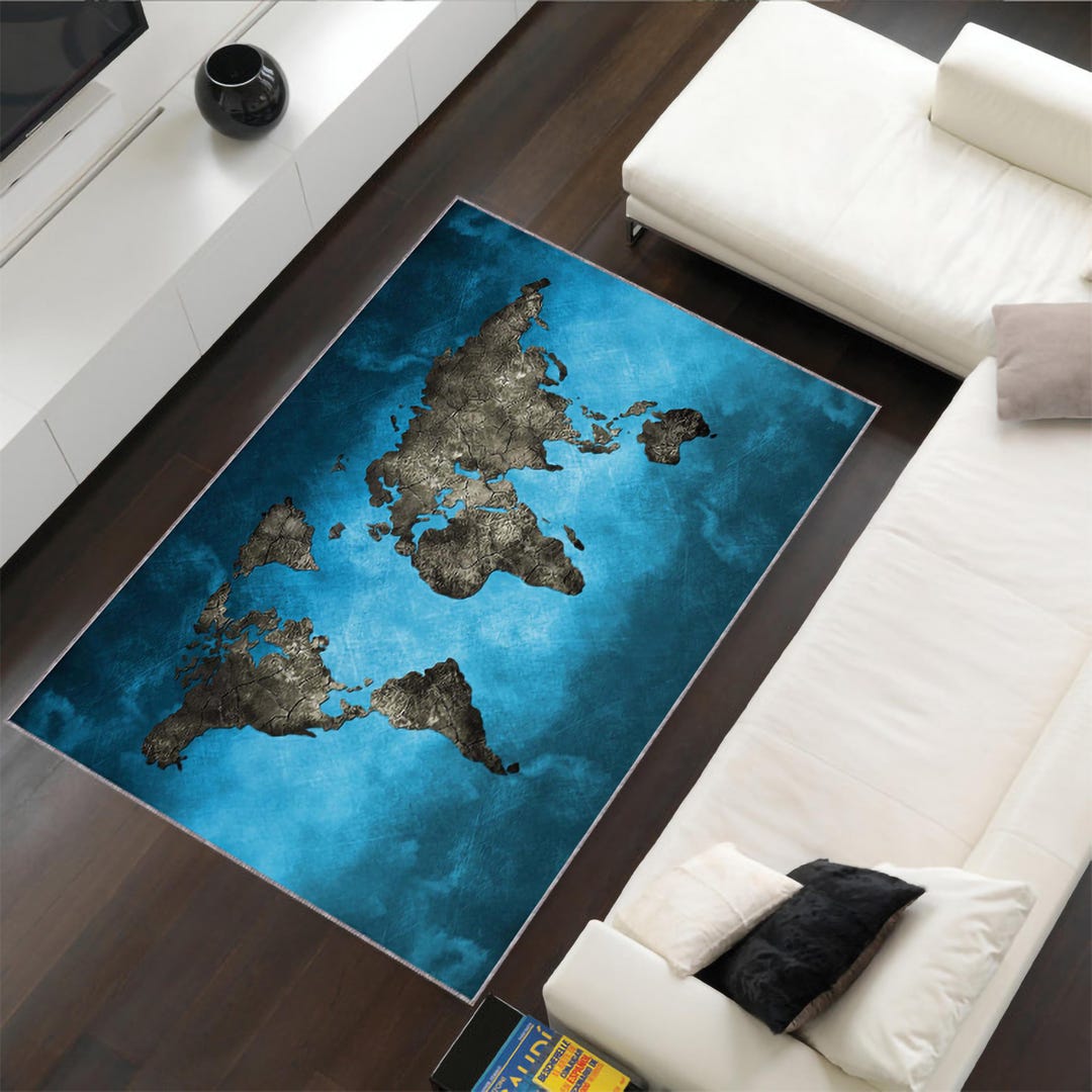 World Map Rug,maps Rug,cool World Map Carpet ,popular Map,vintage ...