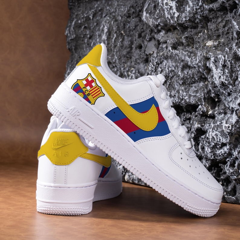 Hand Painted Football Team Sneakers Custom Logo Air Force 1 ...