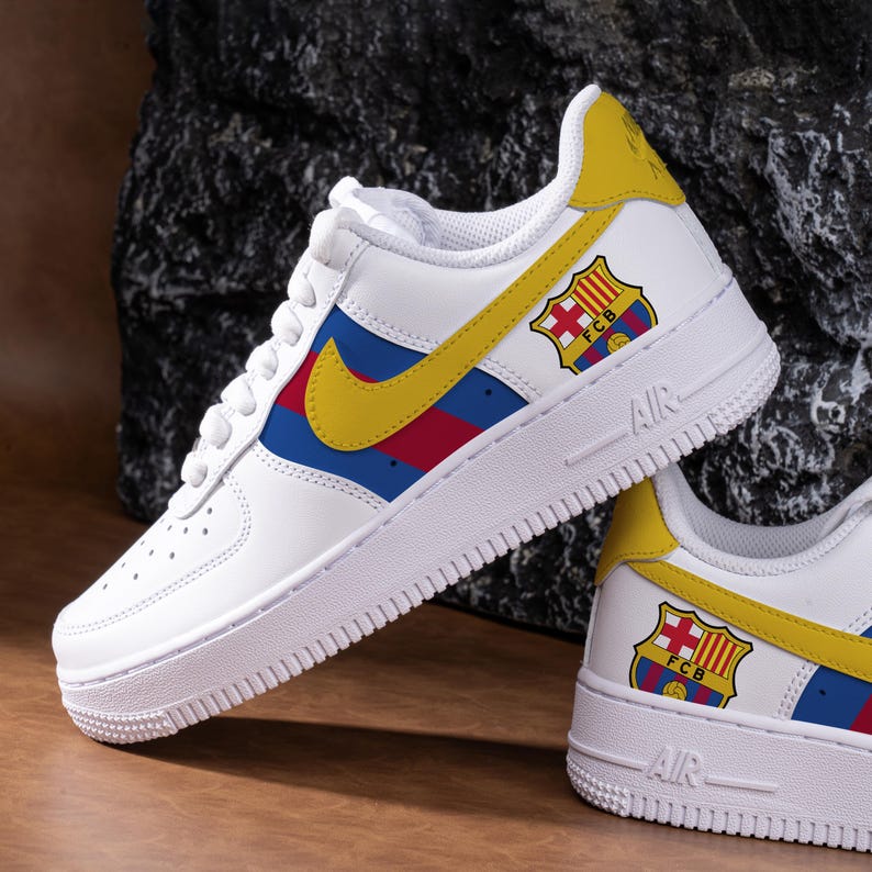Hand Painted Football Team Sneakers Custom Logo Air Force 1 ...