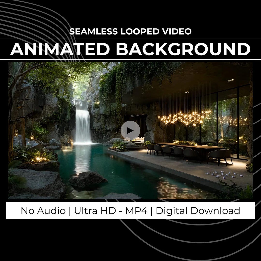 Dreamy Nature Cave Animated Background Loop for Streamers, Vtubers ...