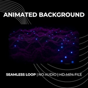 4K Cyber Data Wave Vtuber Background: Animated Tech Stream Loop ...