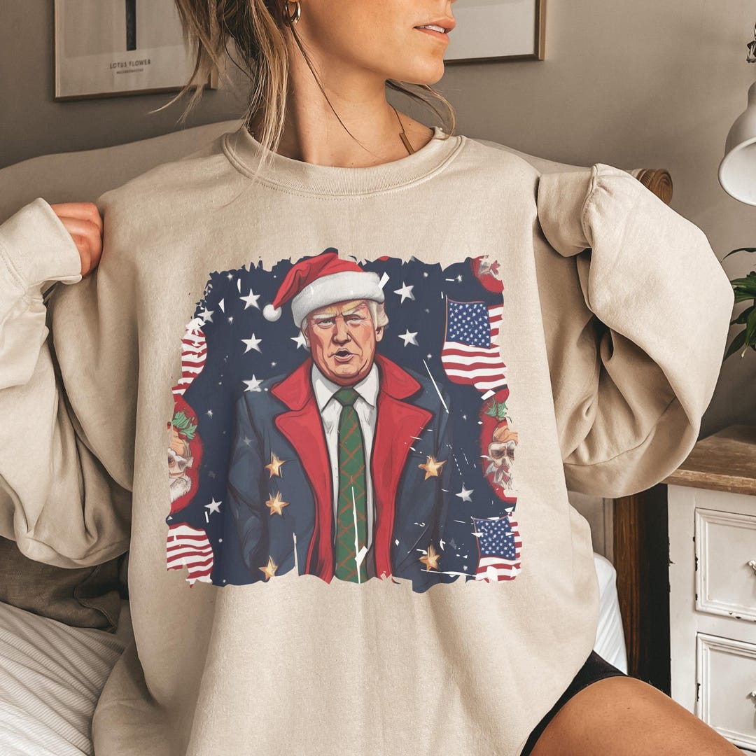 Funny Trump Christmas Png, I'll Be Home for Xmas Png, 2024 Political ...
